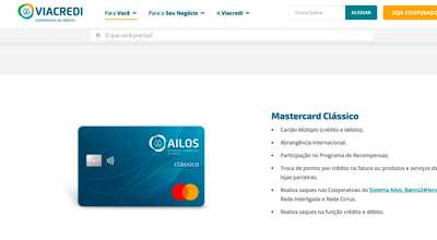 ᐈ Cartão de crédito Clássico Viacredi | 💳 Análise e Condições | Bancos.best